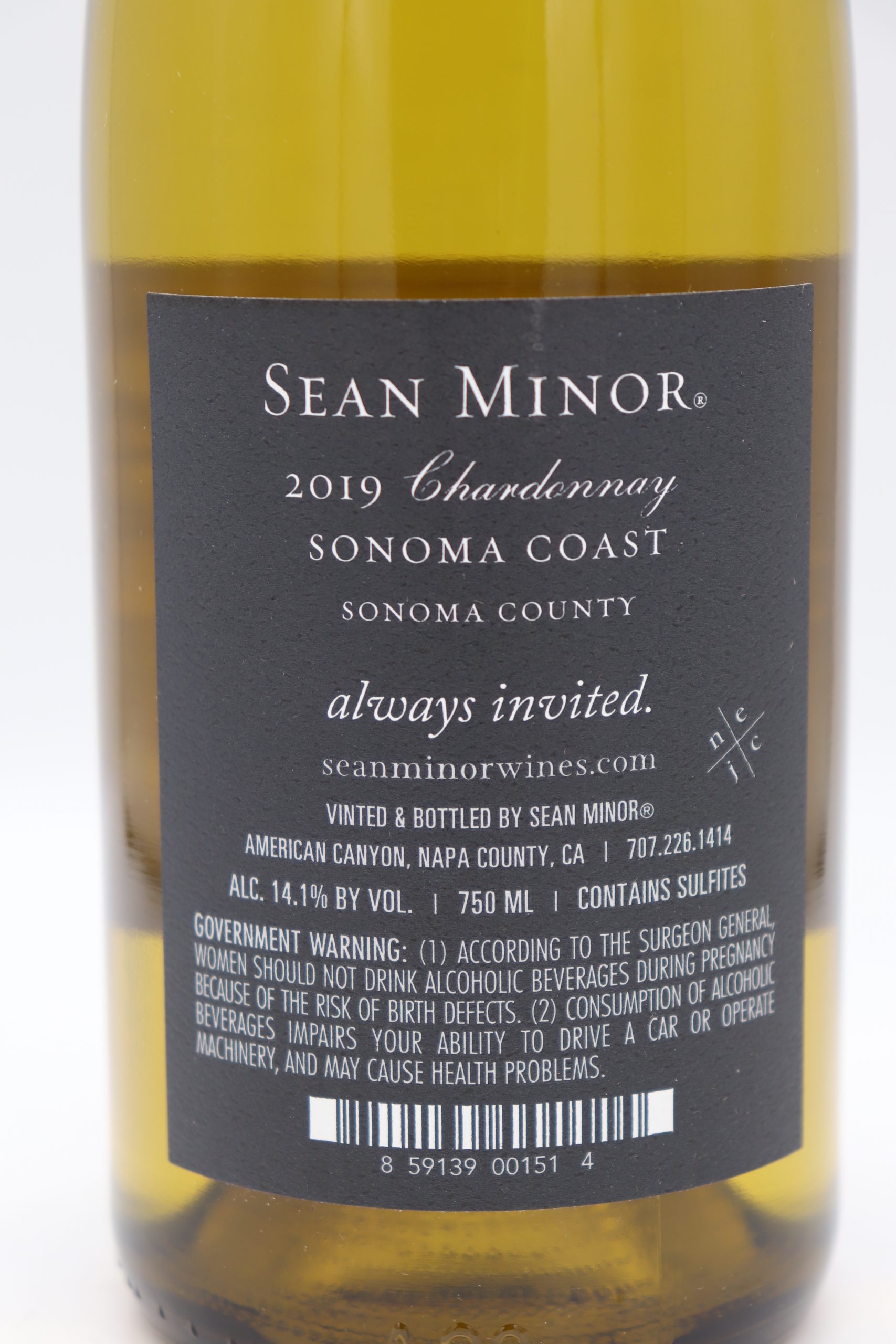 Sean Minor Sonoma Chardonnay 2018 - Old Vine Wine & Spirits